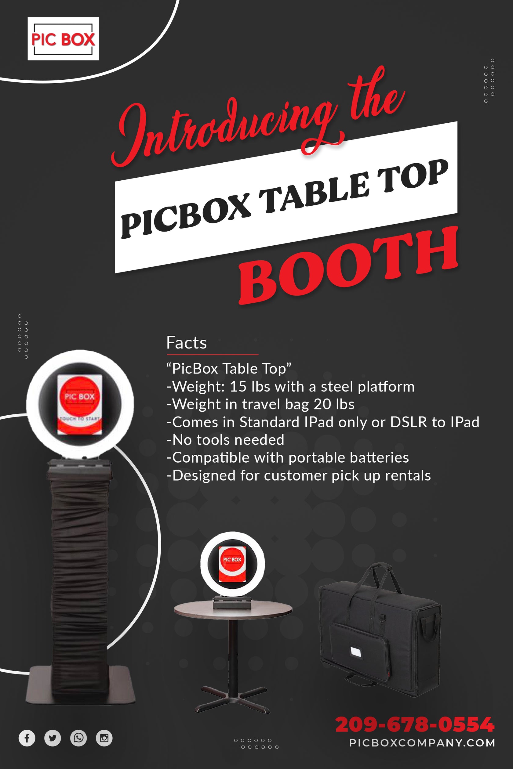 Portable Table Top Booth | Event-Ready Design – PicBox Company